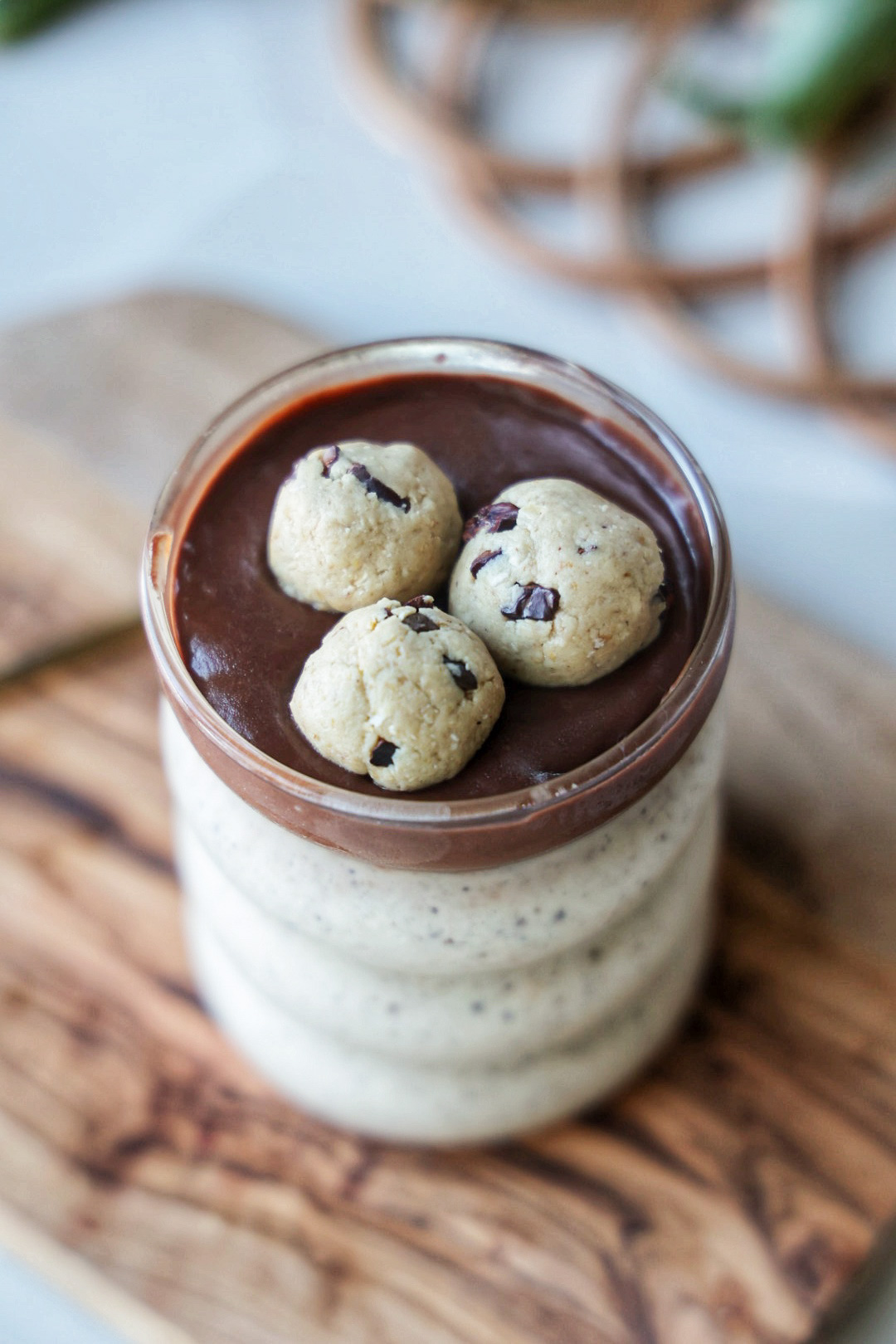 Cookie dough Blended oats (Vegan) - danishealthyeats.com