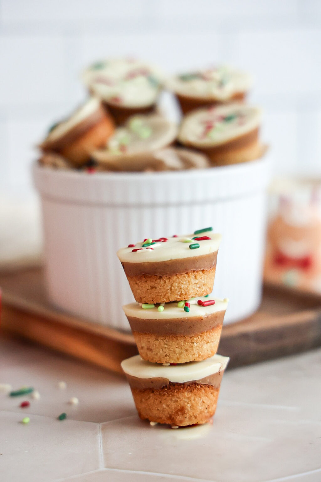 festive sugar cookie cups - danishealthyeats.com