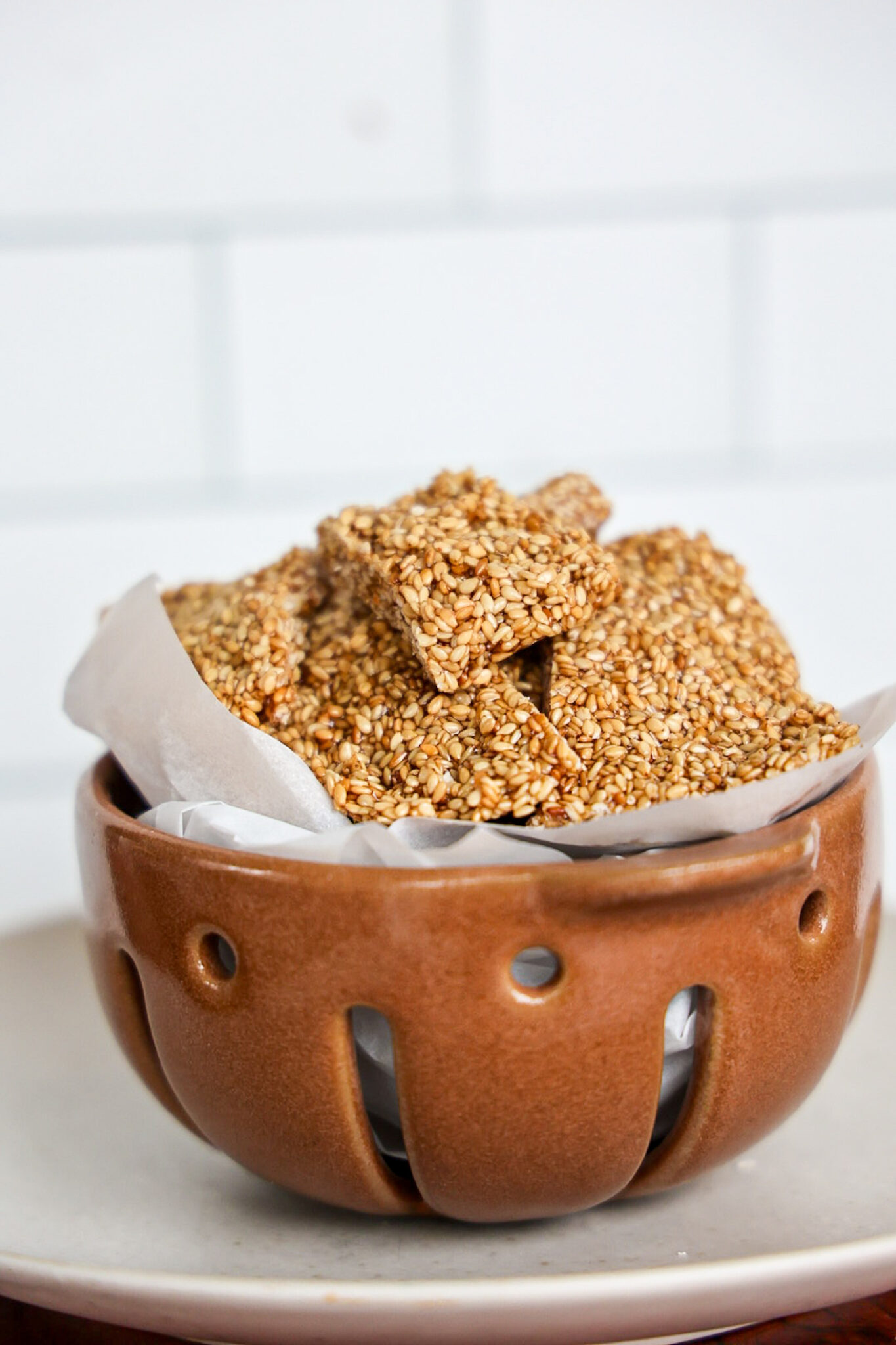 2 ingredient honey sesame seed candy - danishealthyeats.com