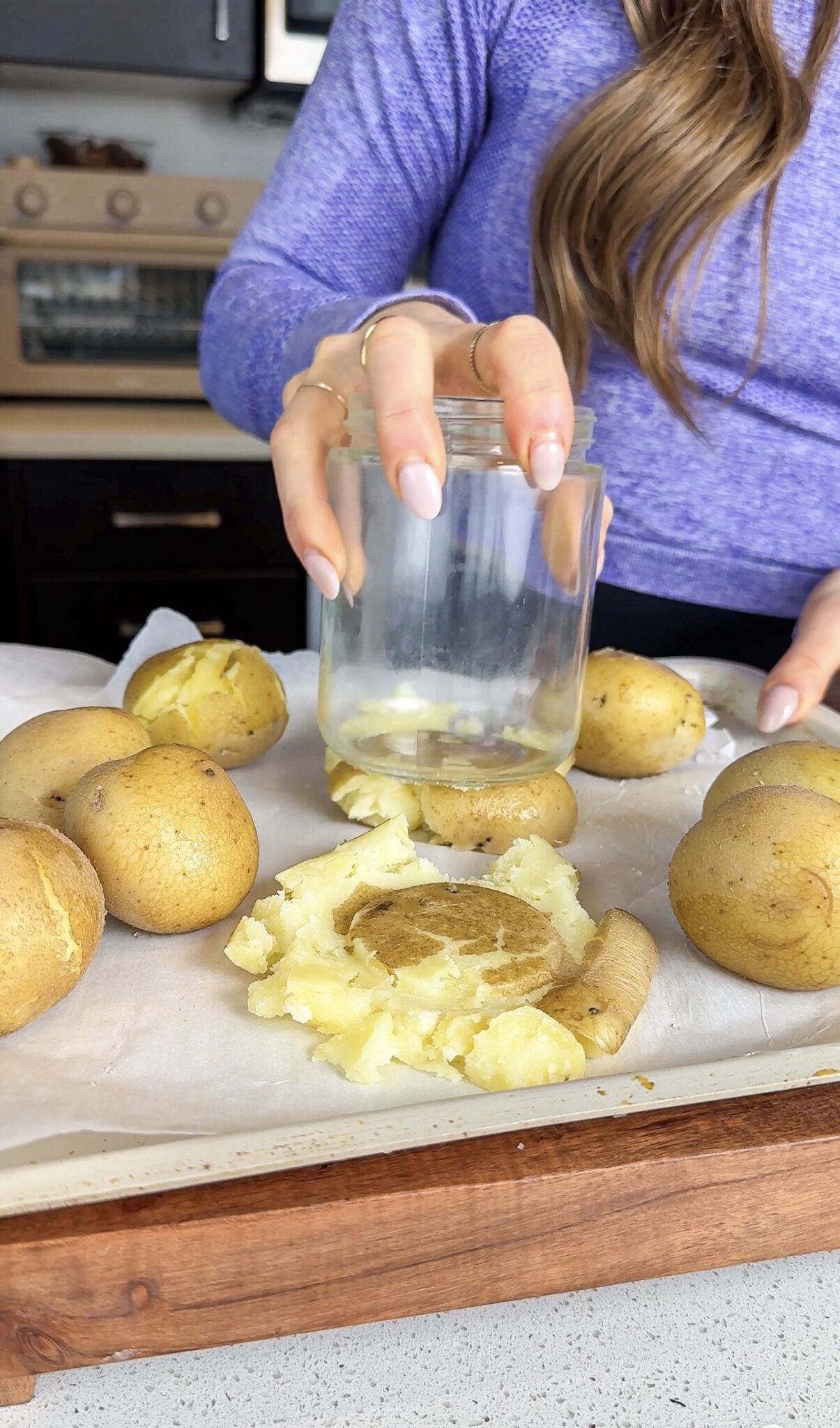 Crispy smashed potato salad - danishealthyeats.com