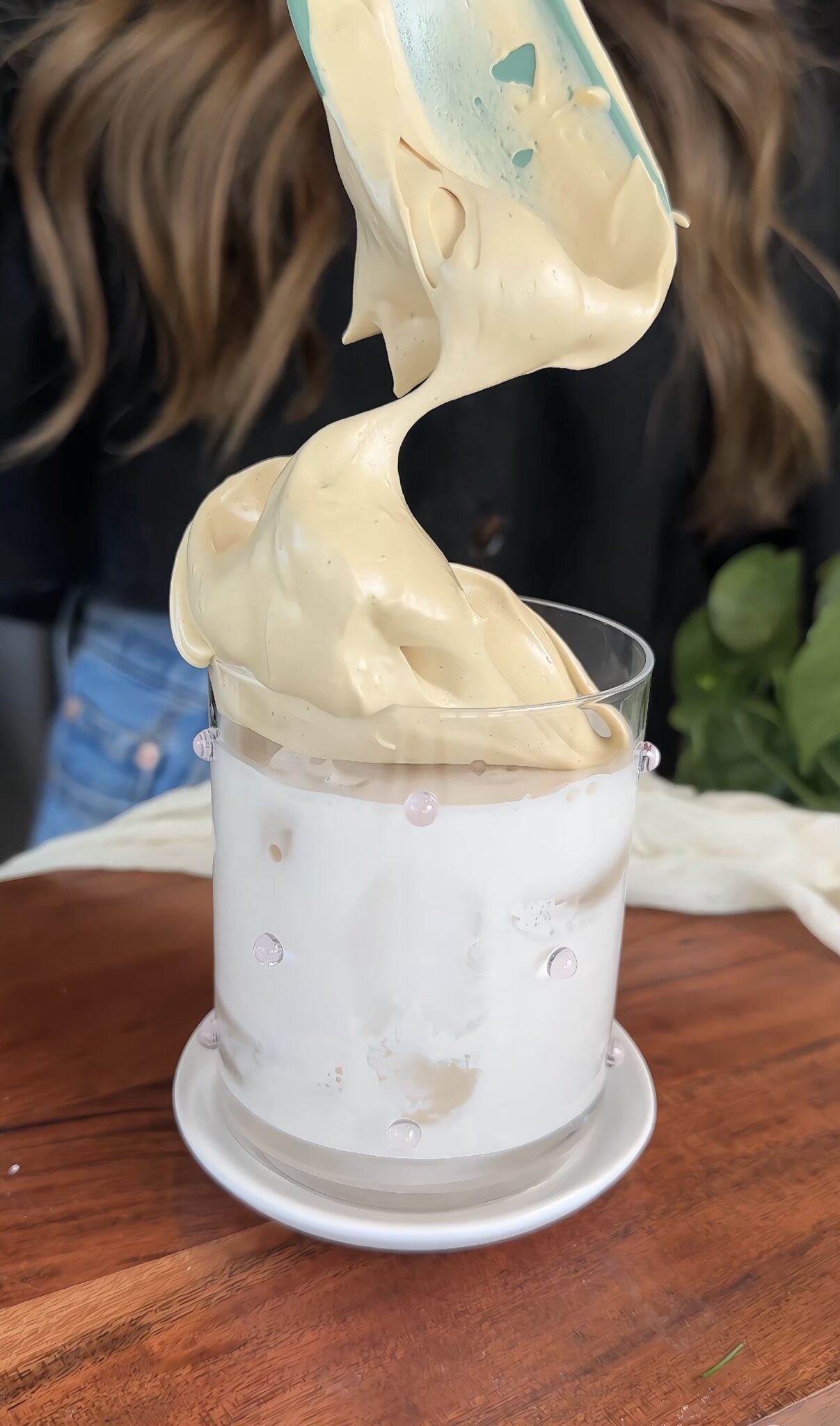 Dalgona Whipped Honey Coffee - danishealthyeats.com